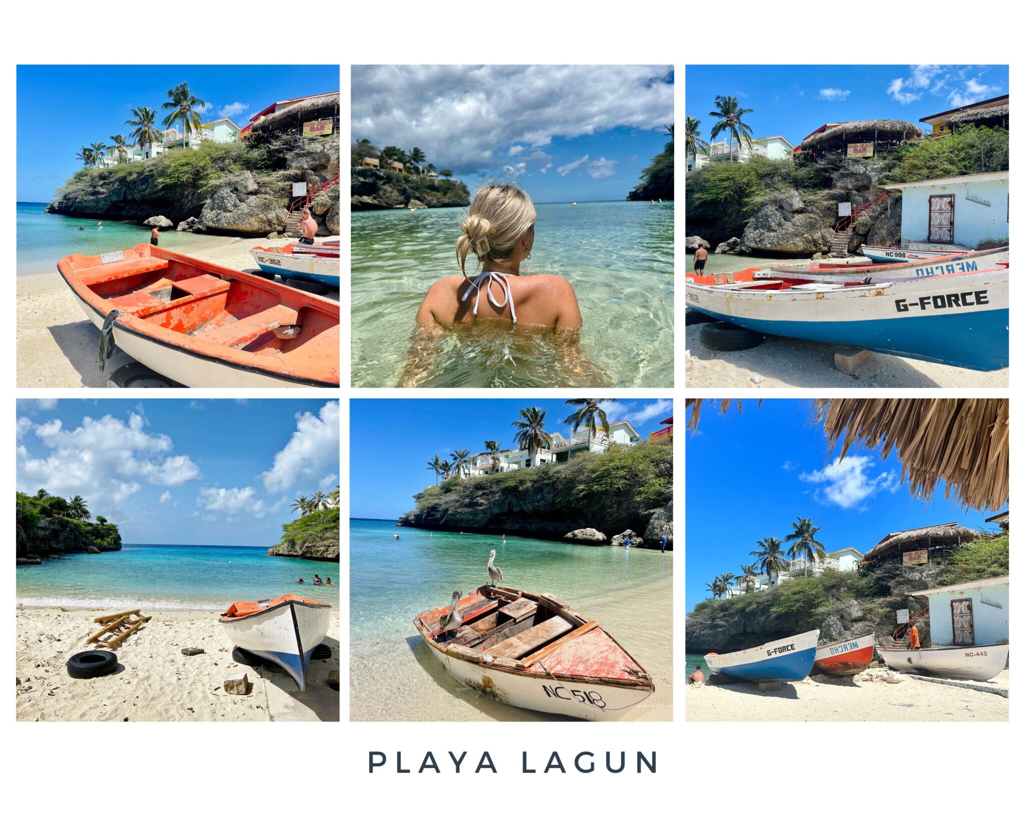 Strandjes op Curacao Playa Lagun